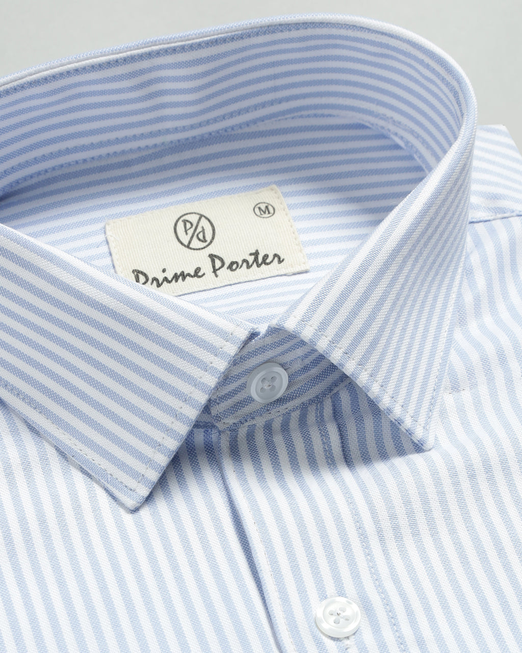 Powder Blue Striped Shirt – Prime Porter